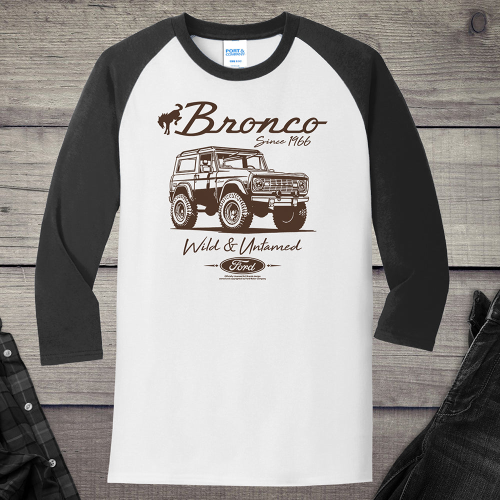Bronco Wild & Untamed Baseball Tee – Artopia.com