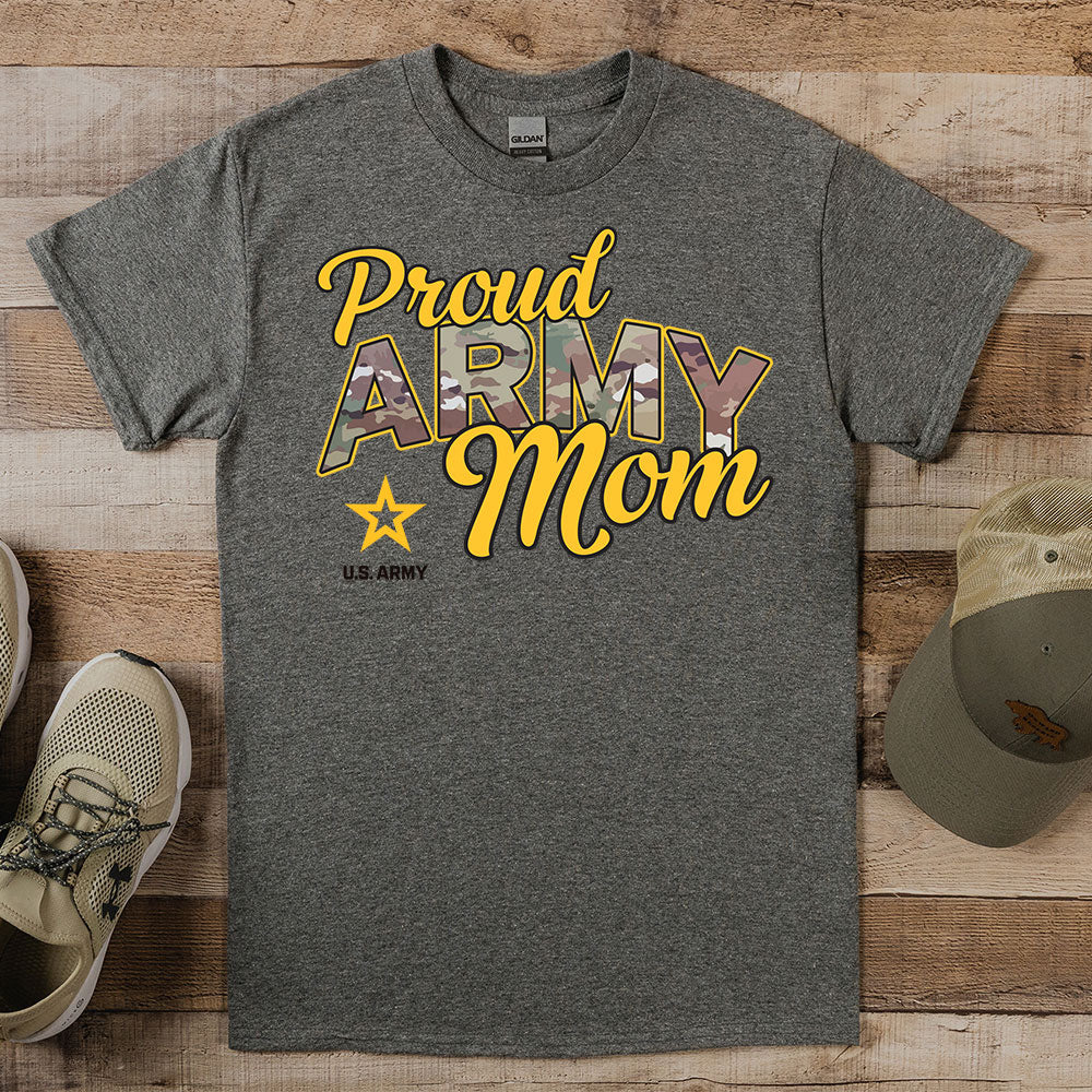 United States Proud Army Mom, Officially Licensed T-Shirt – Artopia.com